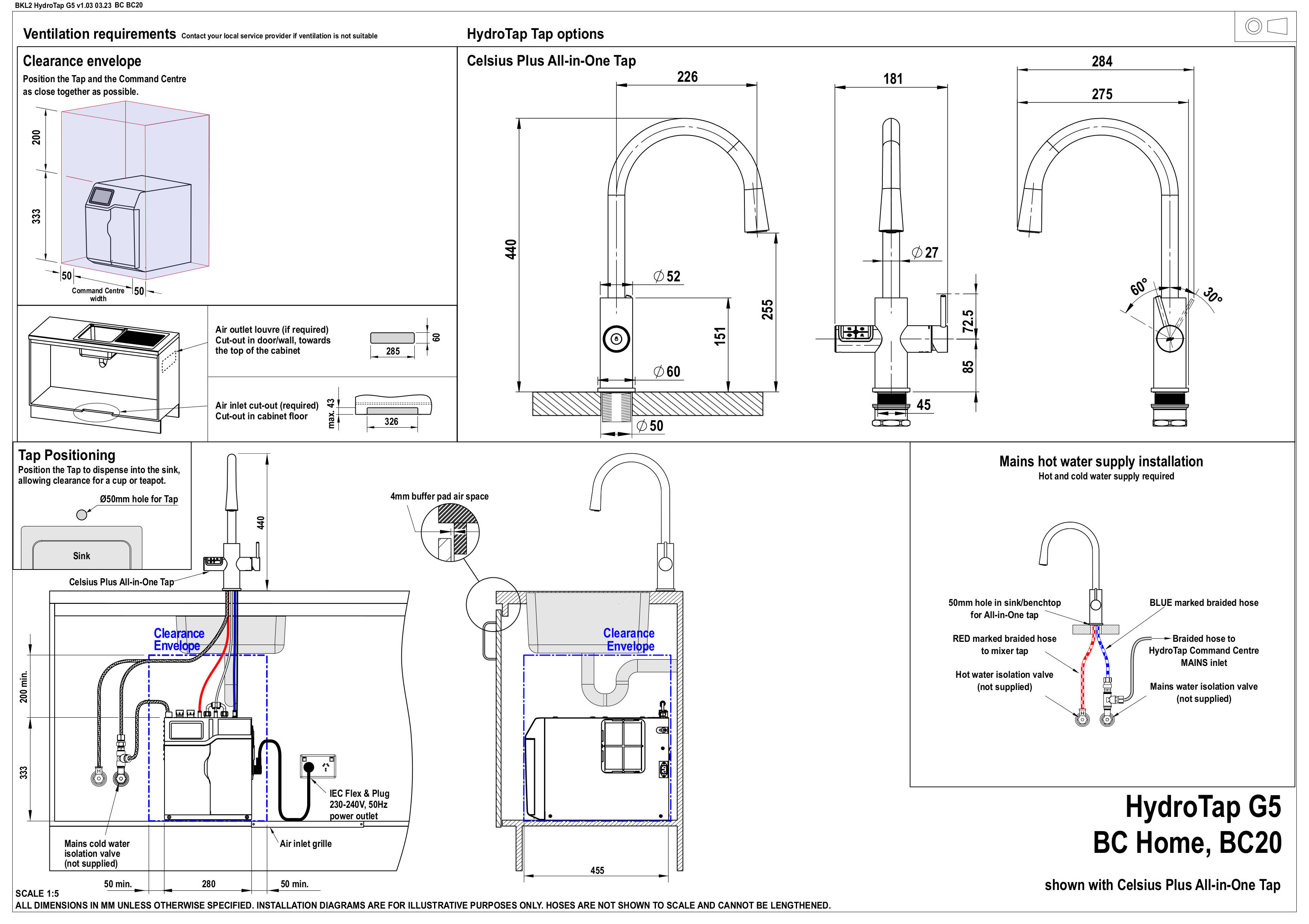 HydroTap G5 BCHA Celsius Plus All-In-One Chrome | Zenith Water