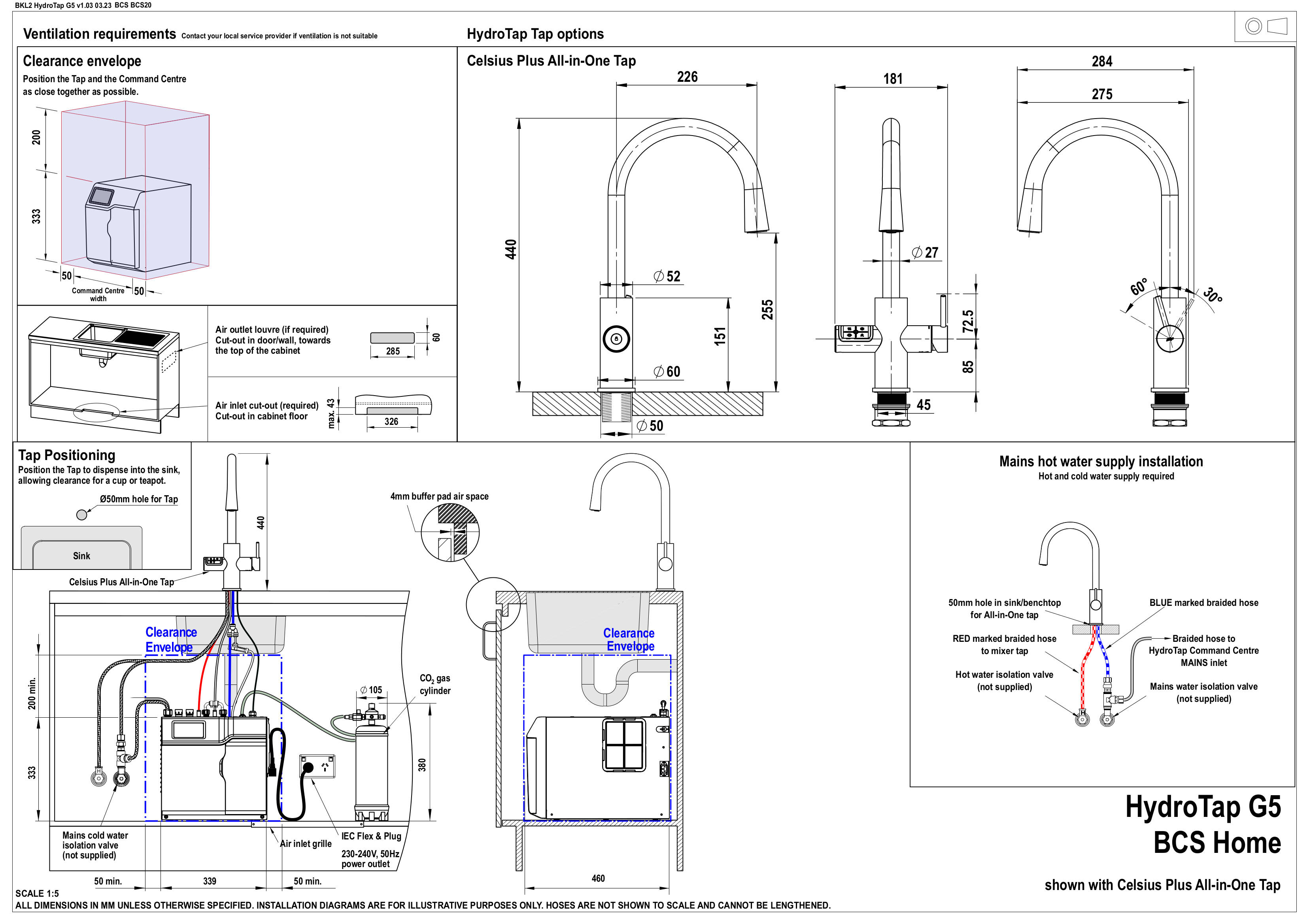 HydroTap G5 BCSHA Celsius Plus All-In-One Chrome | Zenith Water