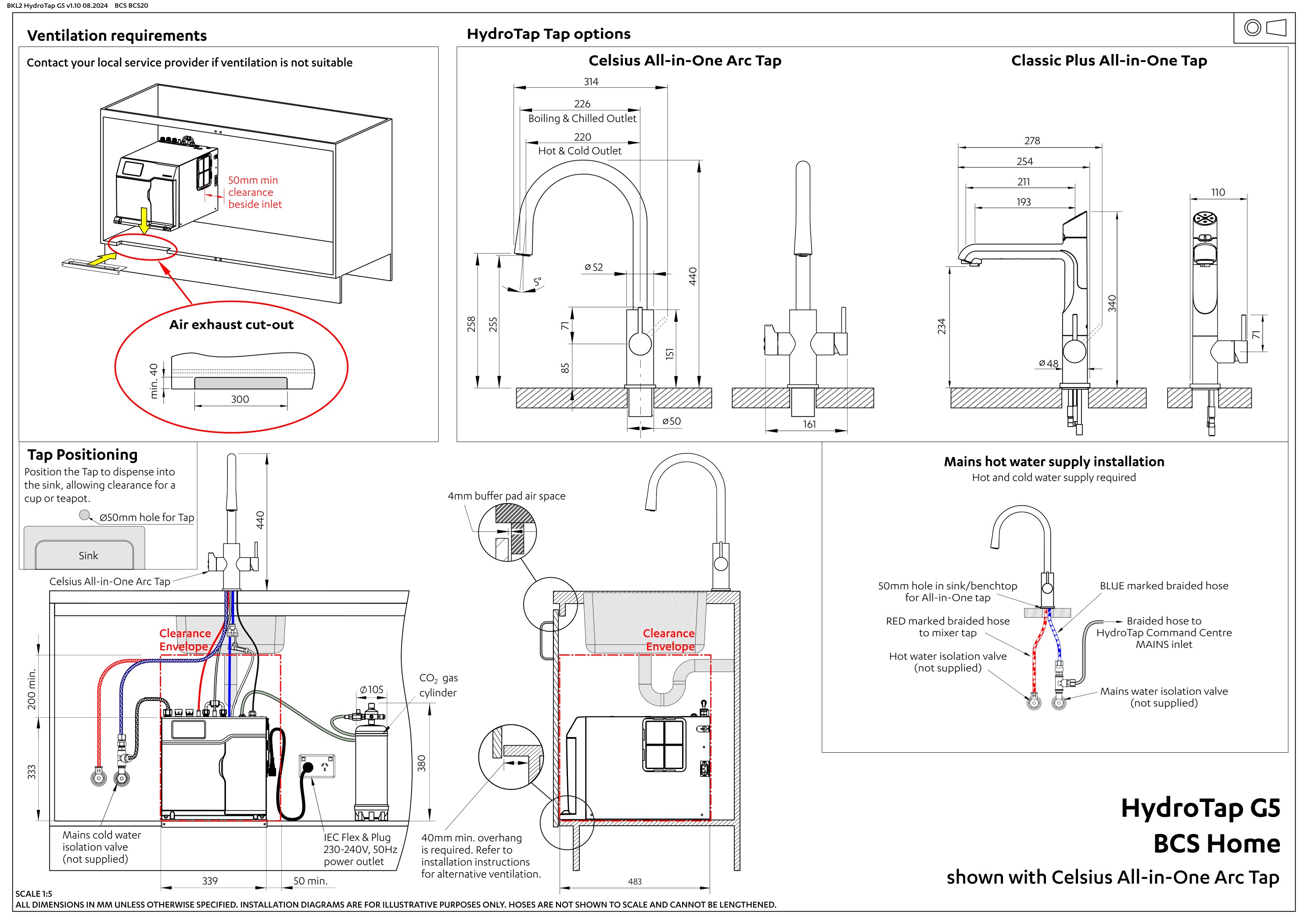 HydroTap G5 BCSHA Celsius All-in-One Arc Chrome | Zip Water