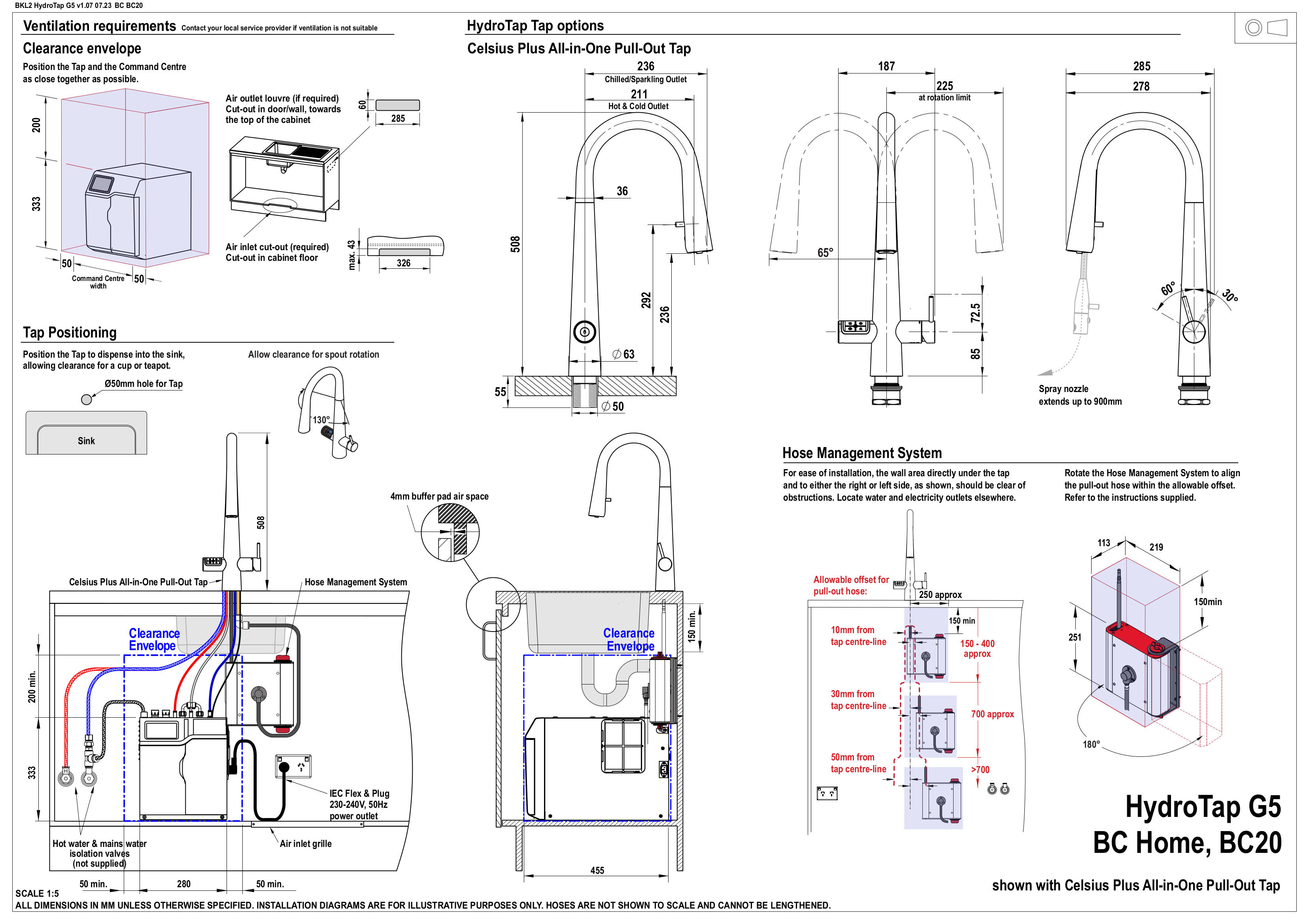 HydroTap G5 BCHA Celsius Plus All-In-One Pull-Out Chrome | Zip Water