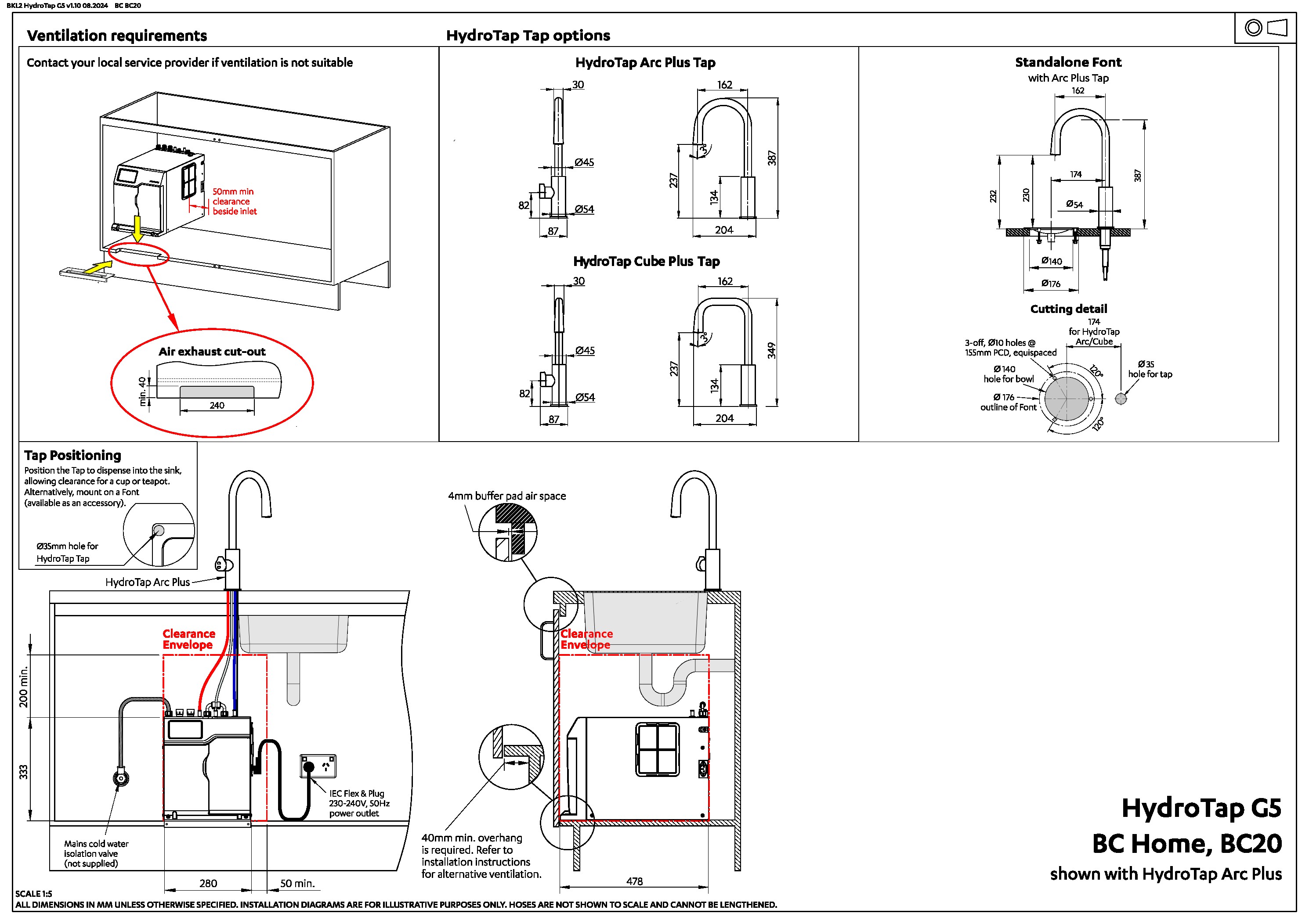 HydroTap G5 BC Cube Plus Chrome | Zip Water